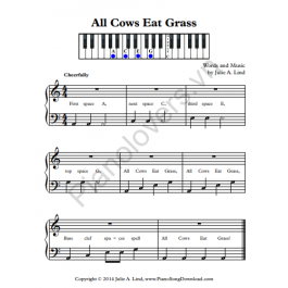 All Cows Eat Grass - Kids (Lvl 1) - Piano Sheet