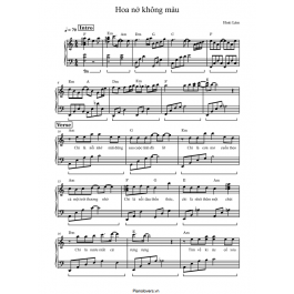 Hoa Nở Không Màu - Hoài Lâm - Piano Sheet