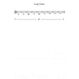 Long Tones - Piano Sheet- Piano Sheet