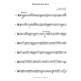 Monochrome Kiss - Piano Sheet- Piano Sheet