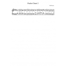 Psalm Chant 2 - Piano Sheet- Piano Sheet