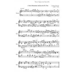 Voix Humaine entiere du 8e Ton Lambert Chaumont - Piano Sheet- Piano Sheet