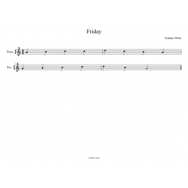 Friday - Piano Sheet- Piano Sheet
