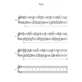 Time - Piano Sheet- Piano Sheet