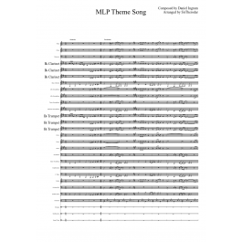 MLP Theme for Concert Band - Piano Sheet- Piano Sheet