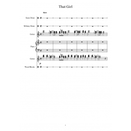 That Girl - Piano Sheet- Piano Sheet