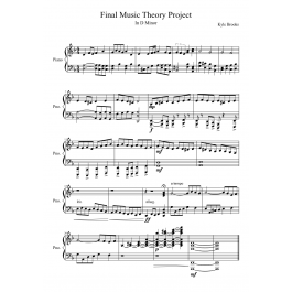 Final Music Theory Project - Piano Sheet- Piano Sheet