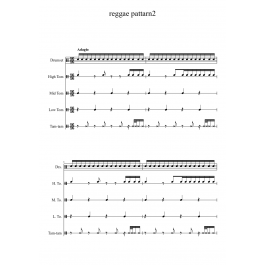 samba reggae pattern2 - Piano Sheet- Piano Sheet