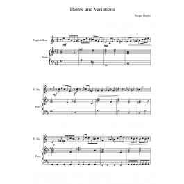 Theme and Variations - Piano Sheet- Piano Sheet