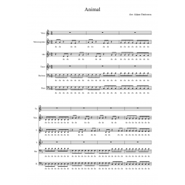 Animal - Piano Sheet- Piano Sheet