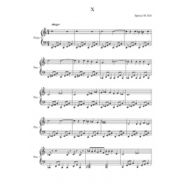 X - Piano Sheet- Piano Sheet