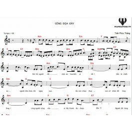 Sông Đọa Đày - Trần Phúc Thắng - Piano Sheet